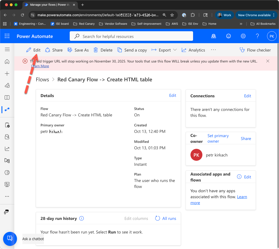 Microsoft Teams Webhook URL - Automate Update – Red Canary Support