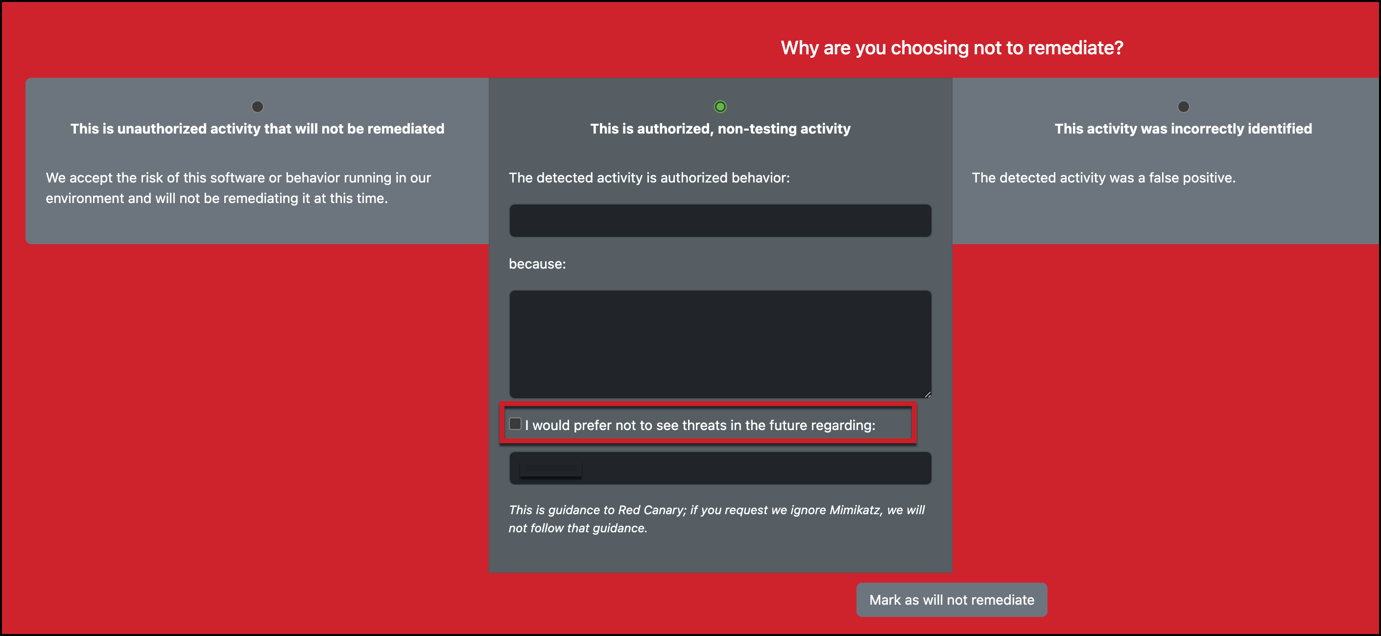 Understanding the “I would prefer not to see threats in the future ...